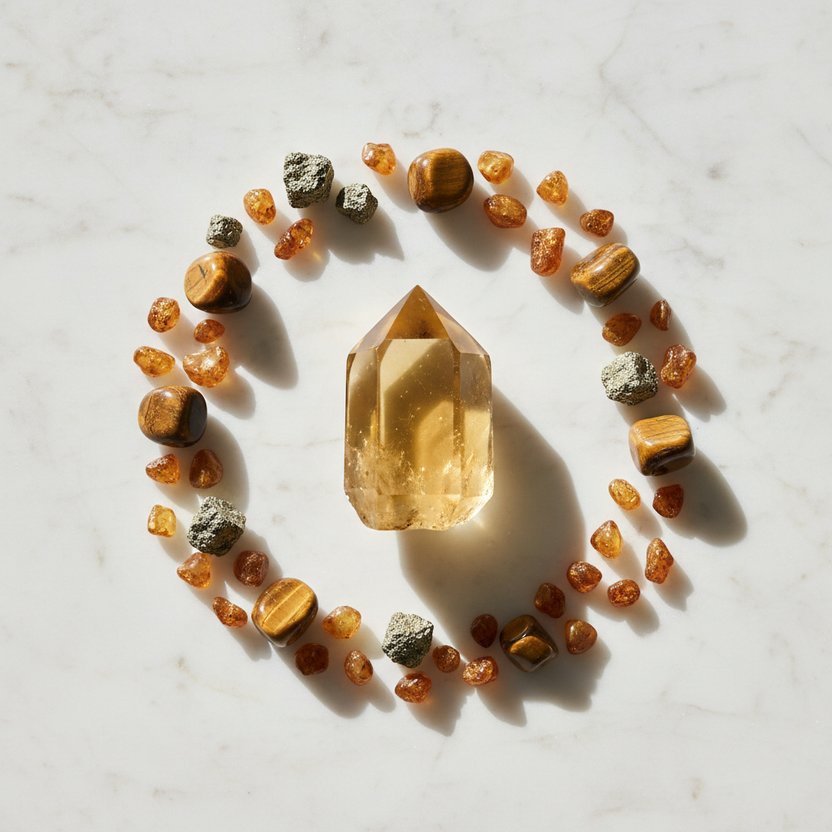Solar Plexus Chakra Crystals: Confidence & Inner Power – Saras Beads ...